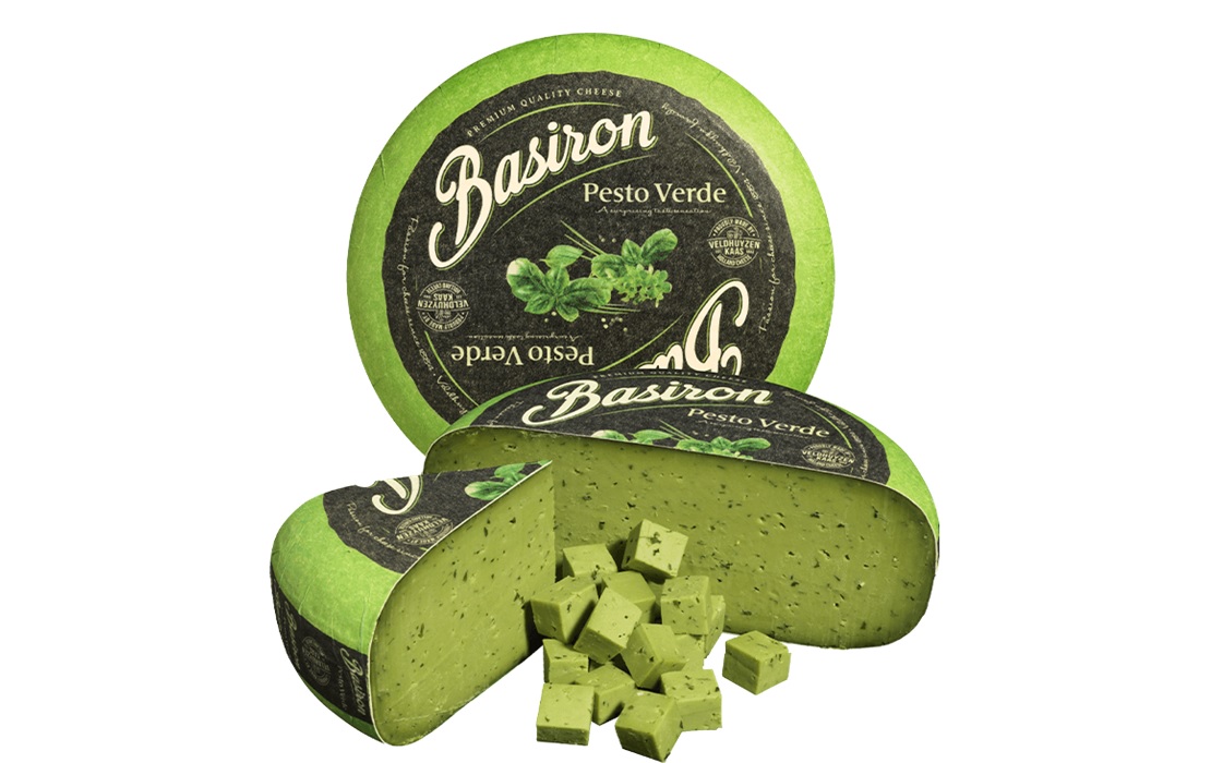 Queso Gouda con Pesto Basiron